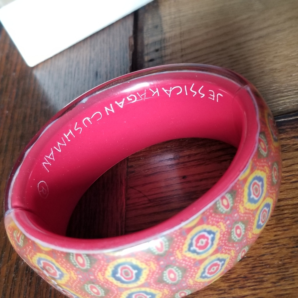 Jessica Kagan Cushman Jkc Red Wide Resin Stretchy Ban… - Gem